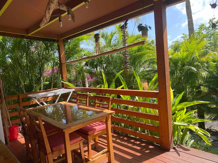 Bungalow Kan  Clim Spa Piscine Accès Direct Plage - Guadeloupe