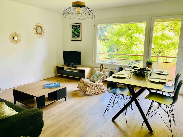 🍀Green Patio🍀 Lac  à 500 Mètres .Parking🚘 - Pringy