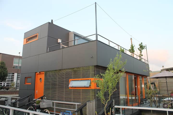 Péniche Moderne/grande Terrasse Sur Le Toit - Amsterdam