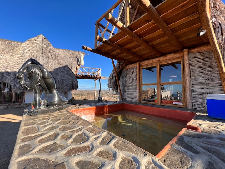 Tres Soles 2: Palapa Con Vista Al Mar Y La Montaña - Todos Santos