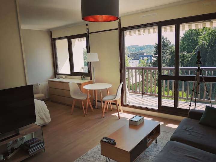 Appart 4 Pers - Proche Centre+balcon+piscine+park - Trouville-sur-Mer