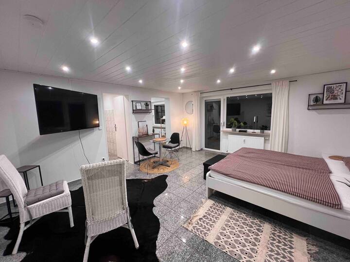 1-room Apartment With Kitchen, Bathroom And Garden - Dossenheim
