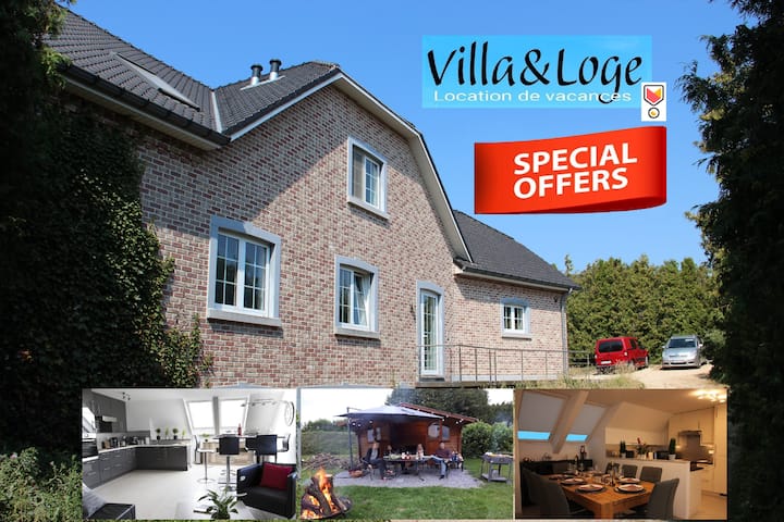 Villa&loge : Gîte A" + Gîte B  (For 2 X 7 People) - Aachen
