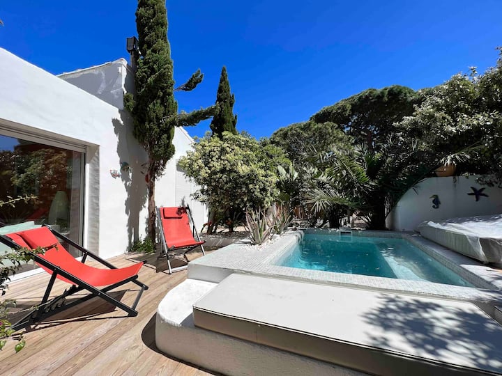 La Capte Villa 4/6 P Avec Jardin Et Piscinette - Porquerolles
