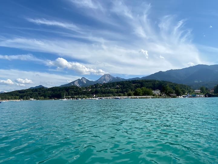Schöne Ferienwohnung Blick In Die Berge/teil See - Faak am See