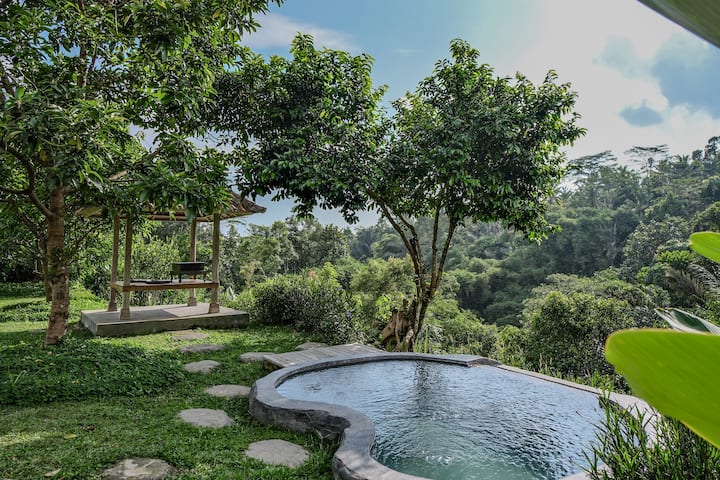 Tranquil Cottage 1 Br Private Pool Valley View - Bali