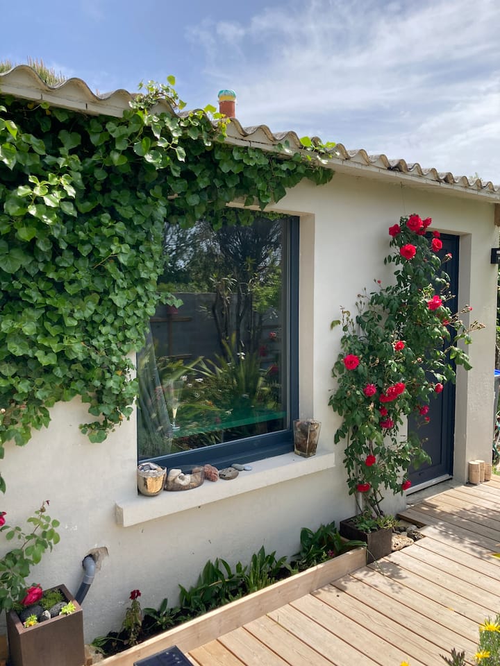 Chambre Indépendante Dans Le Jardin Proche Plage - Olonne-sur-Mer