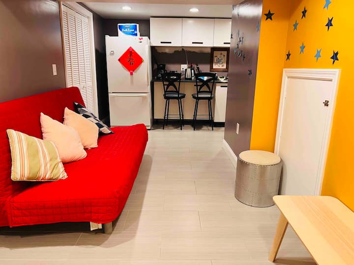 Modern Basement With Convenient Transportation - Boston, MA