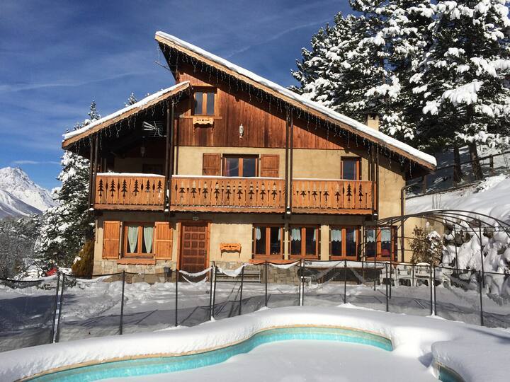Chalet Serre Chevalier 12 P. Piscine Proche Pistes - Serre Chevalier