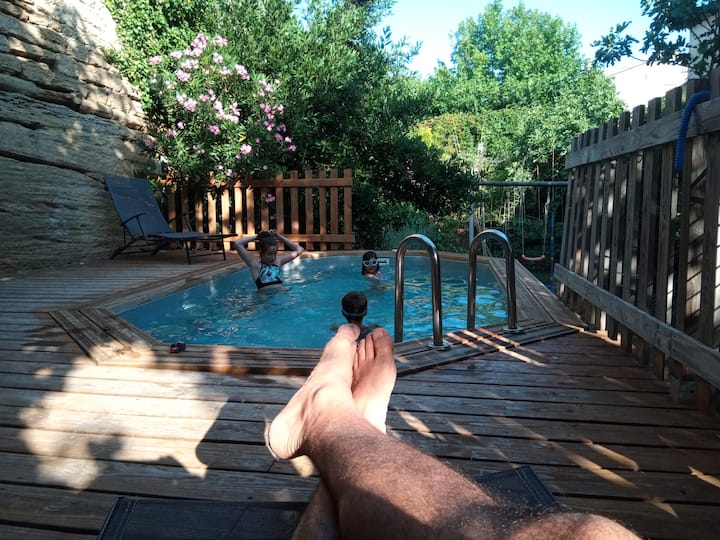 Gîte-cabane-studio-idéal 2 Familles - 8 Personnes - Sommières