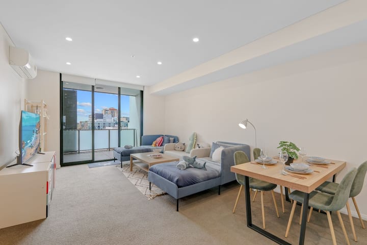 002.hurstville可爱舒适公寓。走路1分钟到火车站，周围大型超市，大型商场，电影院，美食街 - Penshurst
