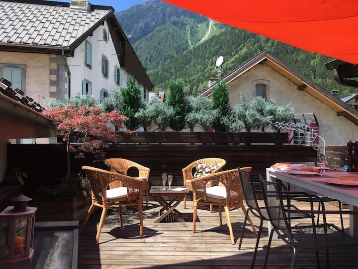 Chamonix Centre : T3 & Grande Terrasse Plein Sud - Chamonix