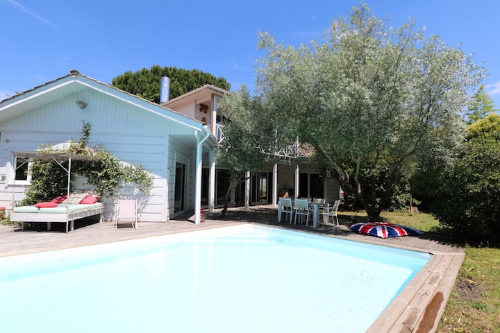 Havre De Paix  - Grande Maison En Bois & Piscine - Bordeaux