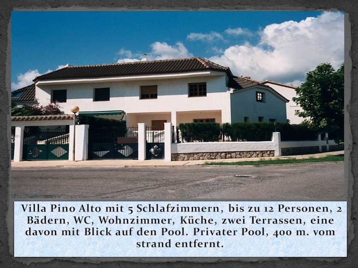 Villa For Up To 10-12 People With Air Conditioning And 400m. To The Sea. - Miami Platja