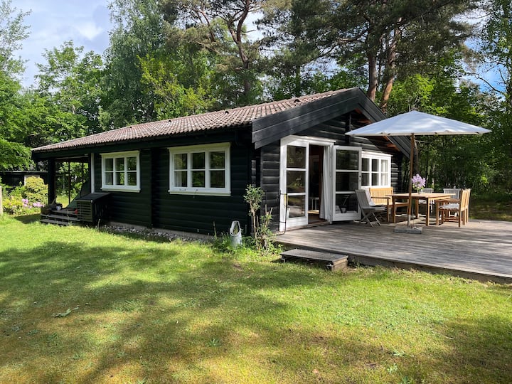 Hyggeligt Træhus På Naturgrund Med Stor Terrasse - Denmark
