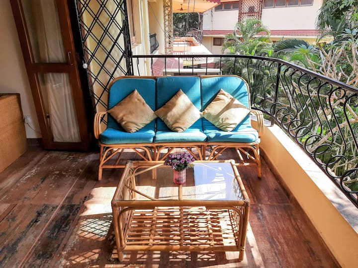 Beautiful And Airy 1 Bedroom Apartment In Arpora - Goa