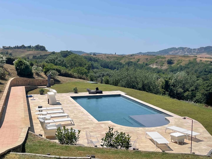 New Villa Santo Pietro For 10 With Private Pool - Toscane