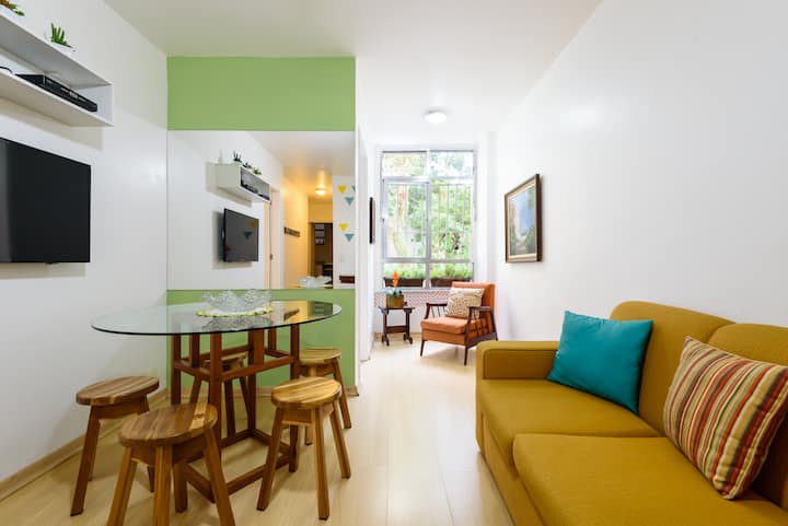 Apto Jardim Em Copacabana Prox à Praia E Metrô - Rio de Janeiro