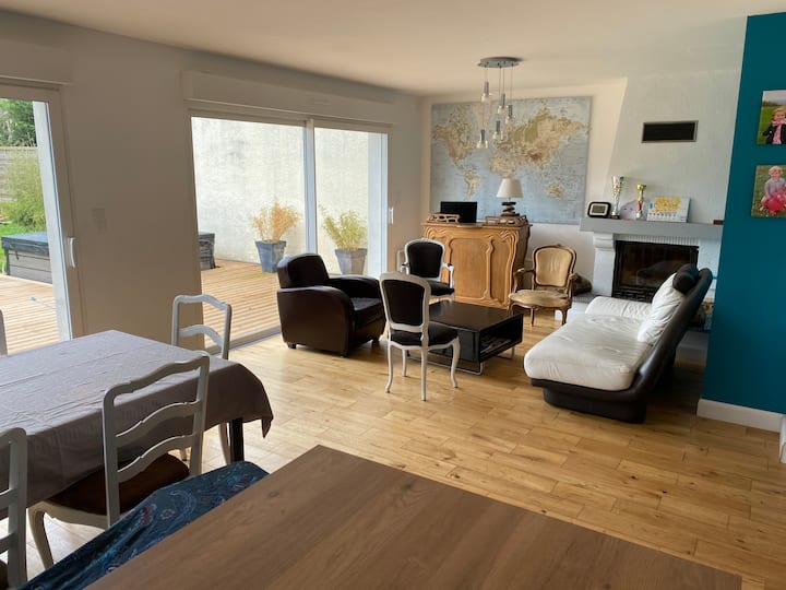 Maison St Marc
5 Min à Pied Plage
Spa/prêt Kayak - Saint-Nazaire