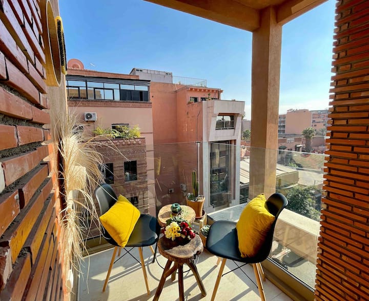 Appart Luxueux Et Ensoleillé Au Coeur De Marrakech - Marrakesh