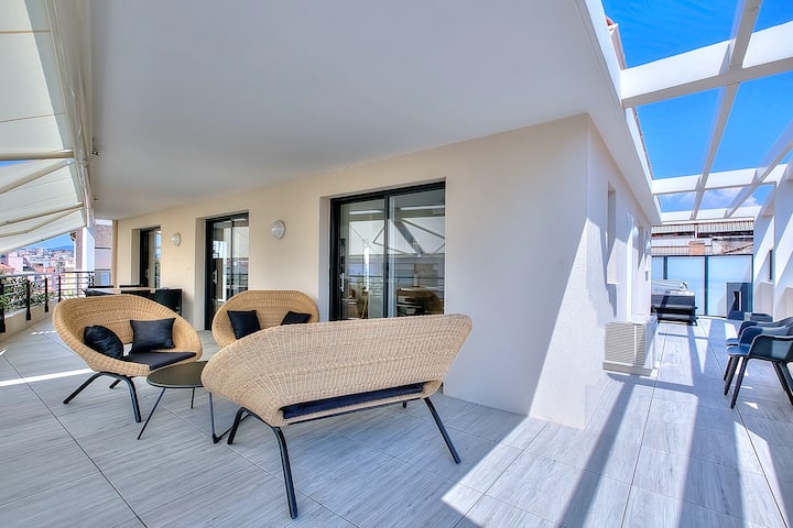 Superbe Penthouse Jacuzzi à 5min De La Croisette - Cannes