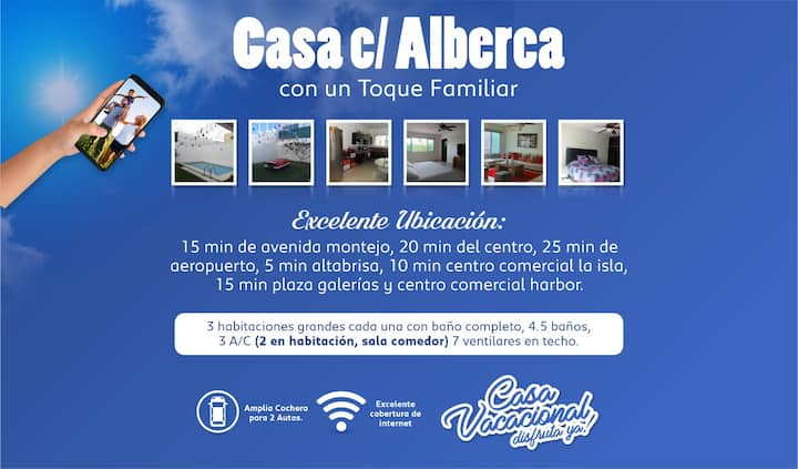 Casa Con Toque Familiar Con Alberca Propia - Mérida