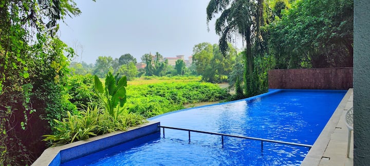 021lux Apartment W Infinity Pool Nr Candolim Beach - Goa