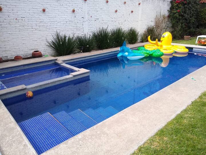 Casa Familiar Con Jardín, Alberca Y Jacuzzi - Oaxtepec
