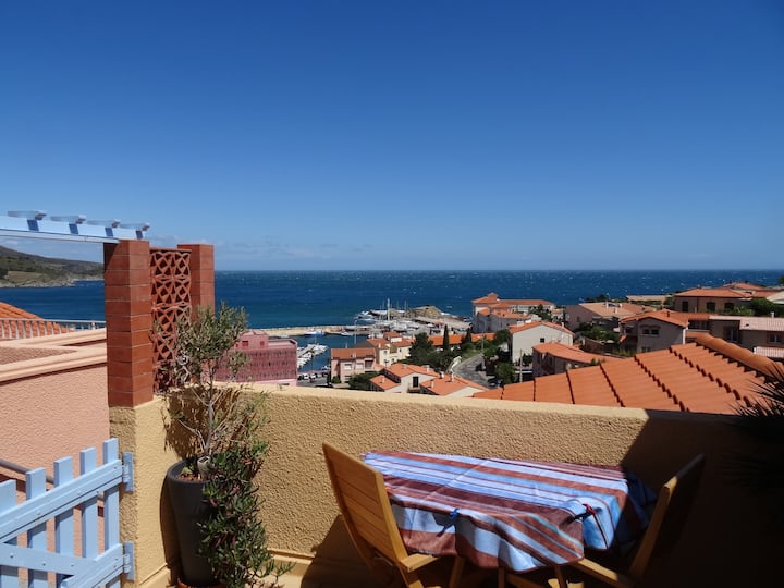 Appt T2- Terrasse Vue Mer-parking Privatif - Plage de Collioure (Les pêcheurs)