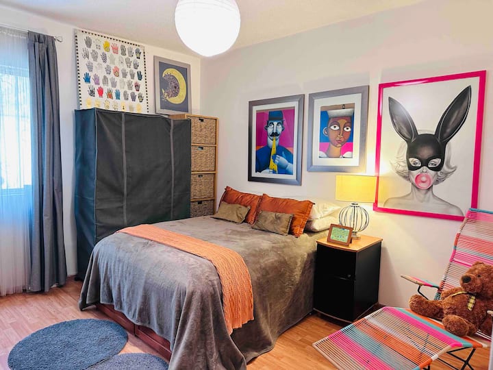 Big, Beautiful & Luminous Private Room In Condesa - Mexico City