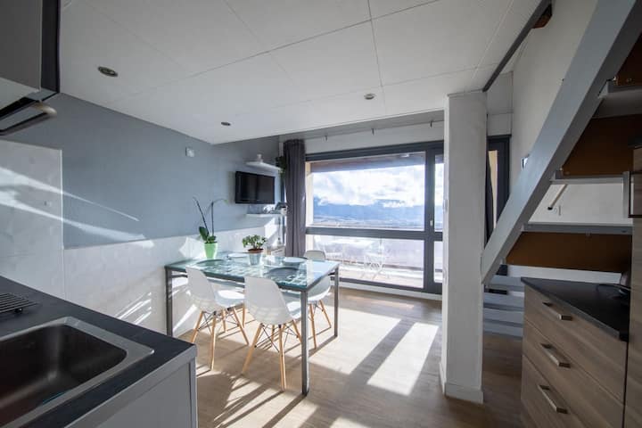 ⛷ 🏔 Duplex 4/6 Personnes 38m2 Vue Sur La Cerdagne - Font-Romeu-Odeillo-Via