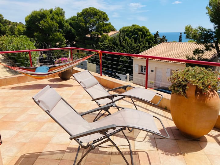 Terrasse Panoramique, Au Calme, 400 M De La Plage - Leucate