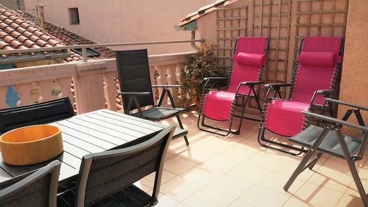Tramontane : Clim. Wifi, Terrasse, Confort - Collioure