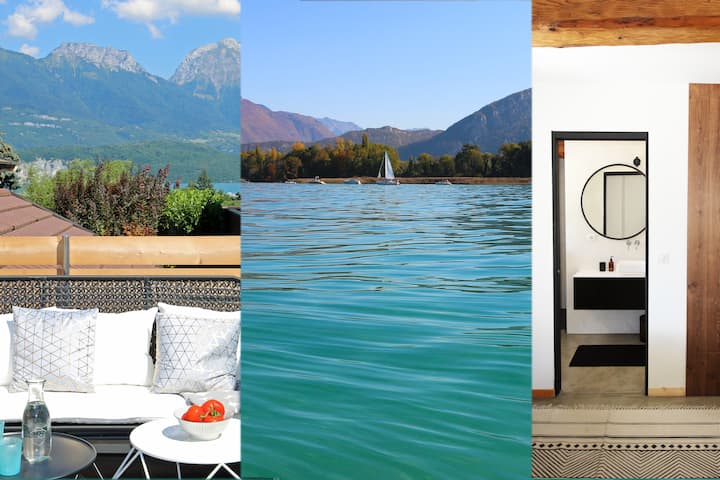 Vue Lac Terrasses Lac à Pieds 1parking Annecy Home - Sévrier