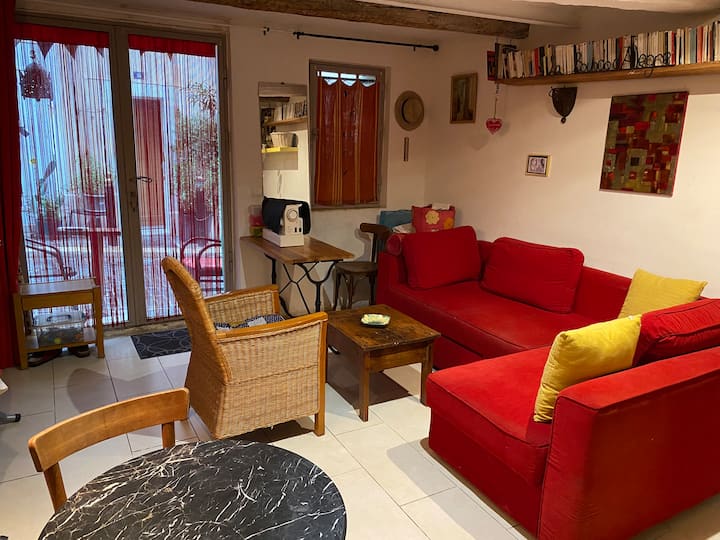 Grand Studio En Rez De Chaussée Sur Rue Pietonne - Acontraluz