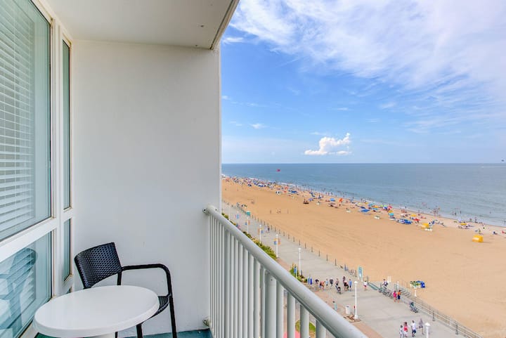 Oceanfront Beach Resort Balcony On The Boardwalk - Virginia Beach, VA