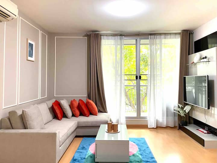 Lovely 2-bedroom Condo @Sukhumvit67,bts,food,wifi - Thailand