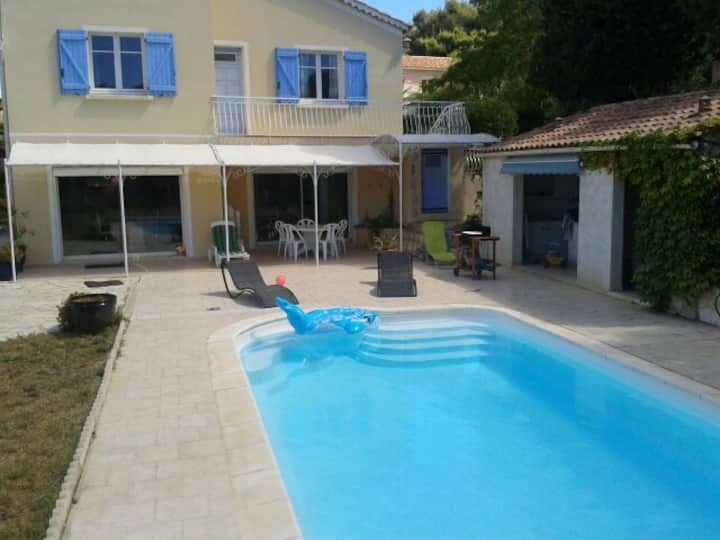 Confortable Villa Piscine Parking Clim Wifi - Toulon