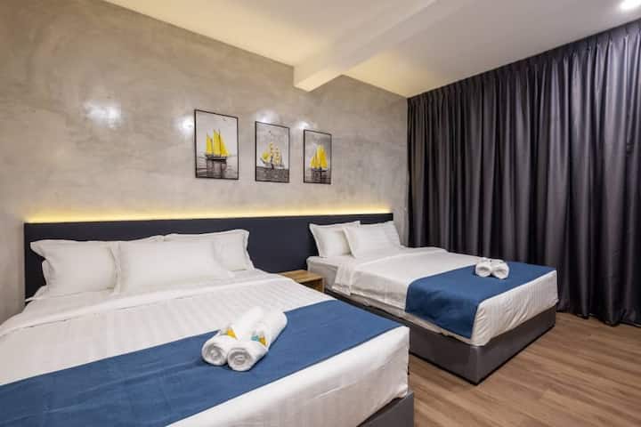 Vint Loft#4#family Room#5 Min To Iconcity - 부킷 머르따잠