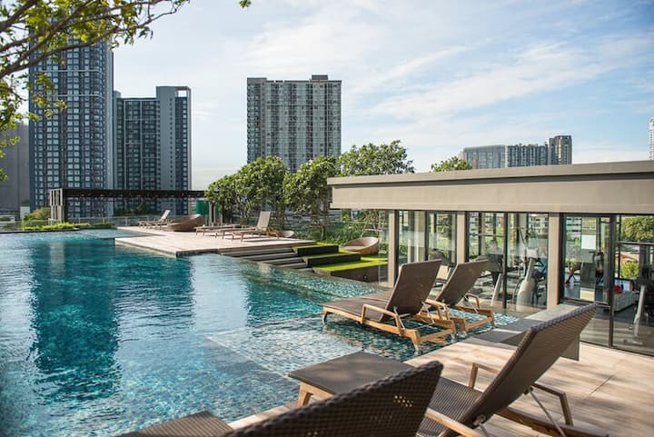 Onnut - Gorgeous Studio Apartment Near Sky Train - Bangkok