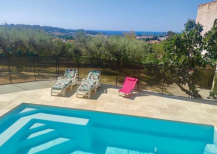 Gite Des éCureuils Vue Mer Piscine Privative Clim - Cassis