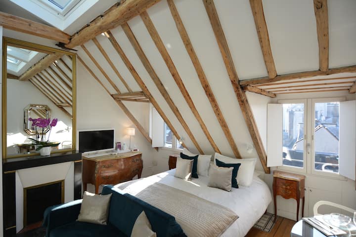 Style & Luxury: Top Floor, Elevator & Views - Paris