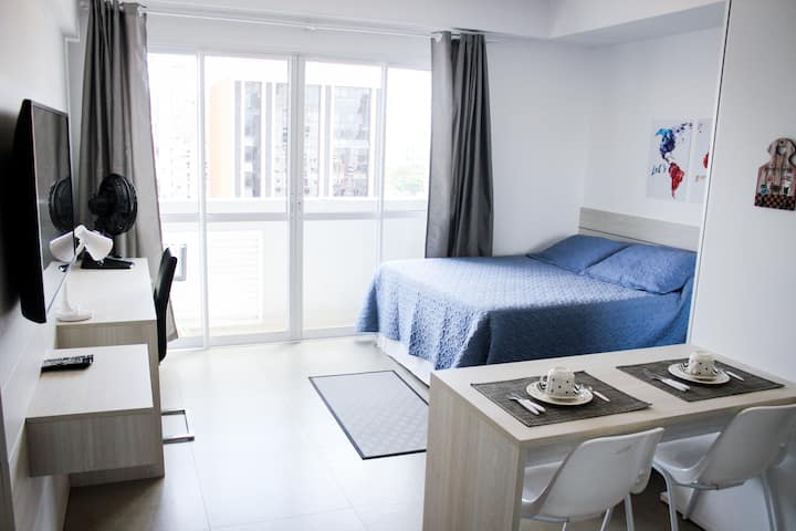 Queen Bed, Fast Wi-fi, Free Parking - Curitiba