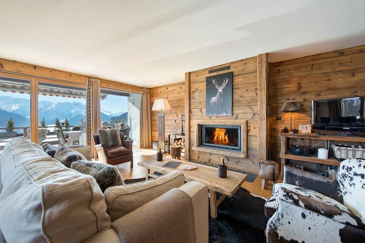 Luxury Apartment Near Le Rouge With Stunning View - Verbier
