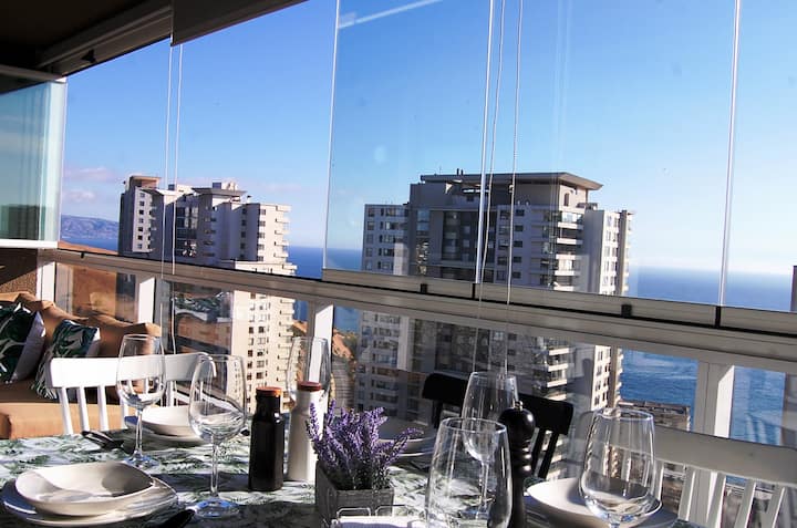 Nuevo, Hermoso C/ Vista Al Mar Equipado Para 5 Pax - Concón