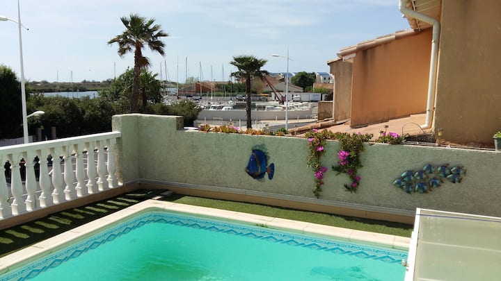 Appart 76m² -  4/6 Pl - Piscine Privée - Clim - Valras-Plage