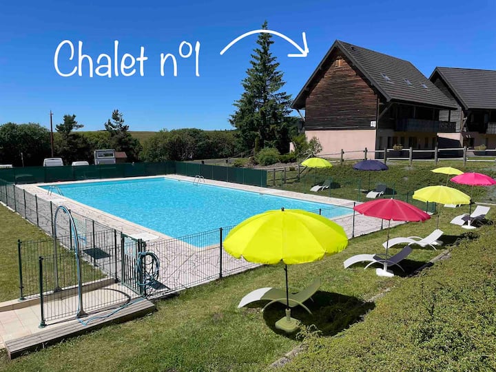 Appart/chalet 5pers Wifi, Piscine Ext Chauffée - 
