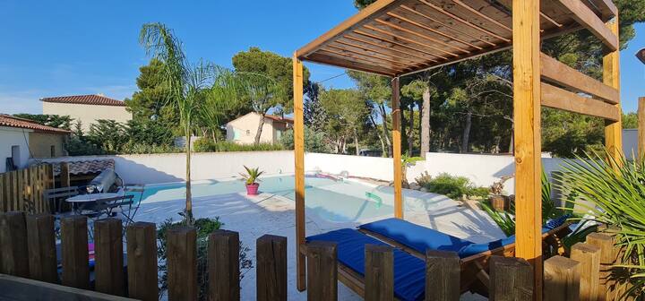 Villa Avec Piscine Lagon Entre Aix Et Marseille - Rognac