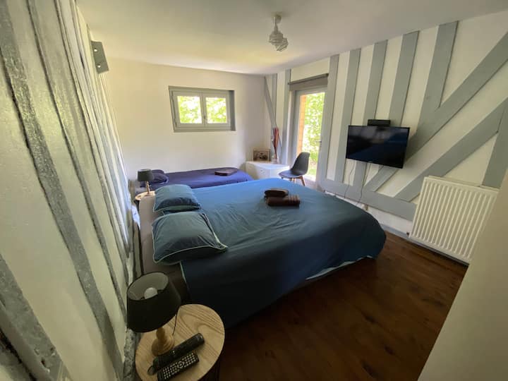 Paradis Normand Cottage Piscine Privée & Chauffée - Bernay