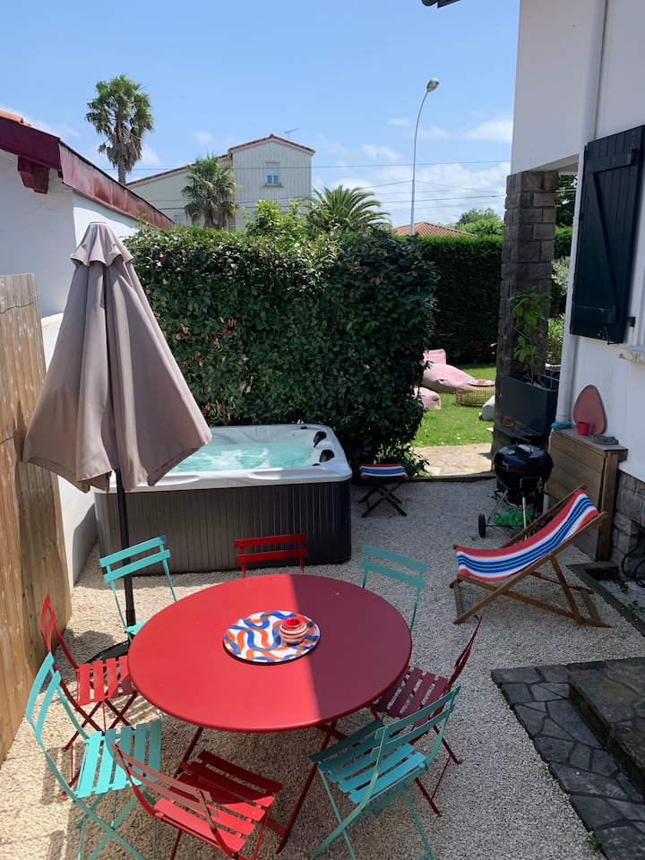 Biarritz, Maison Basque8 Couchages Jardin Jacuzzi - Biarritz